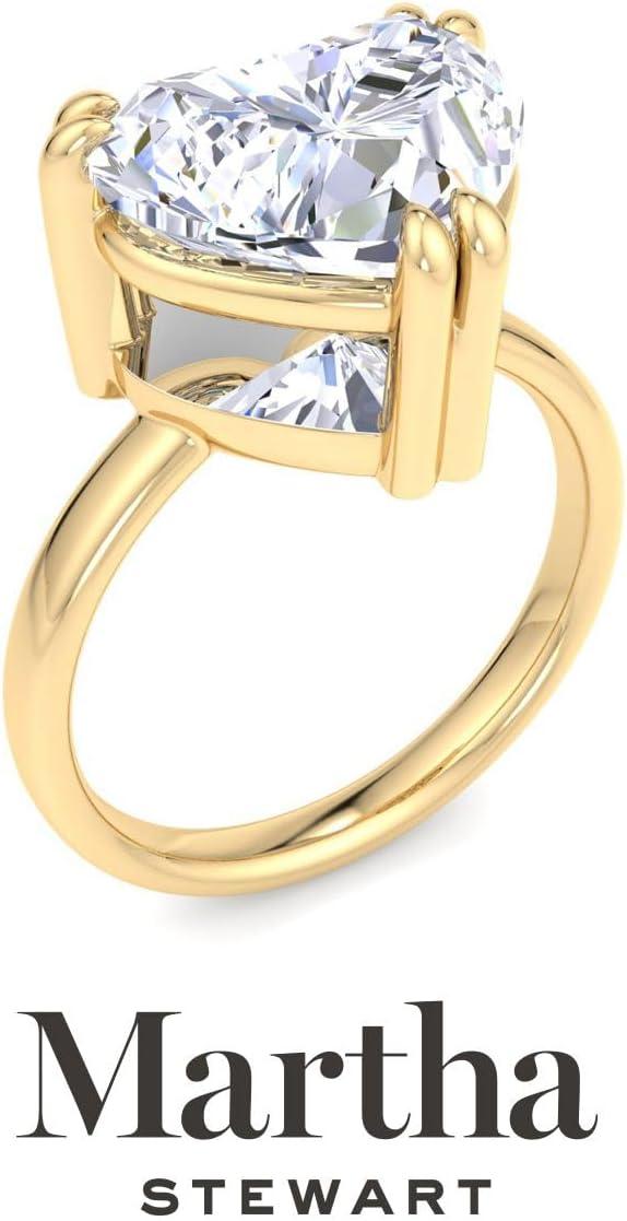 Martha Stewart Heart Shape Lab Grown Diamond Solitaire Ring, Diamond ...